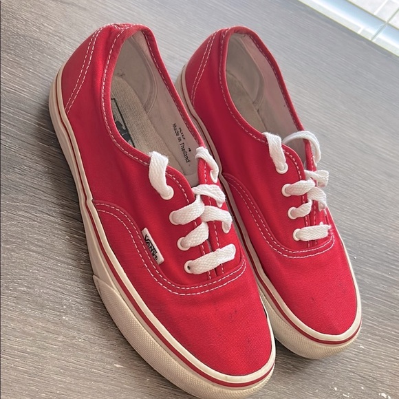 Vans | Shoes | Vans Kids Red Sneakers | Poshmark
